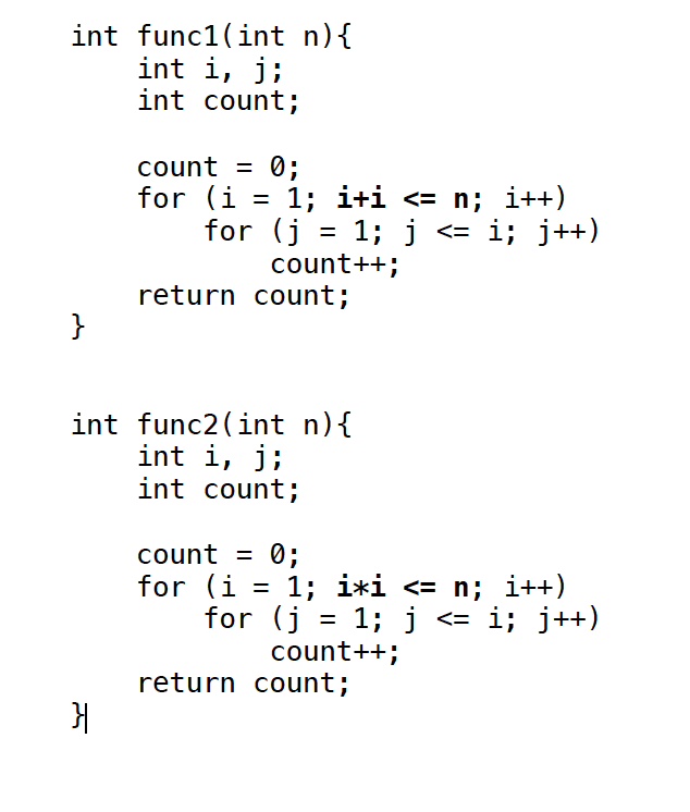 Solved What is the runtime for these two functions? I'm | Chegg.com