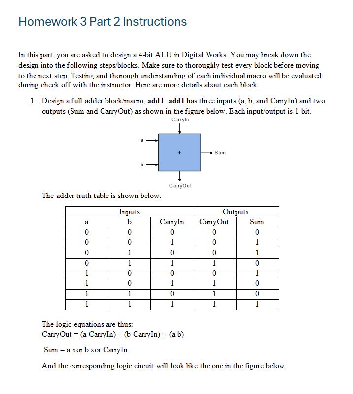 Solved Homework 3 ﻿Part 2 ﻿InstructionsNeed Digital Works | Chegg.com