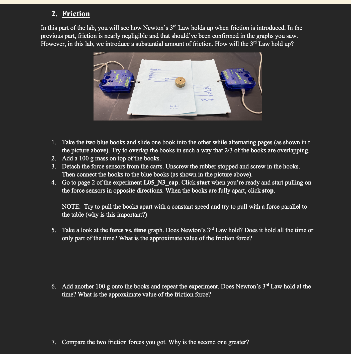 Solved 2. Friction In this part of the lab, you will see how | Chegg.com