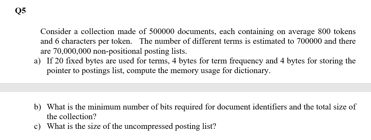 Solved b) ﻿What is the minimum number of bits required for | Chegg.com