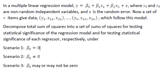 Solved In a multiple linear regression model, y = Bo + B1X1 | Chegg.com
