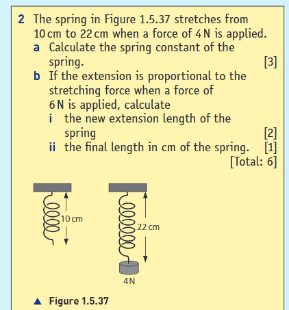 Solved 2 ﻿The spring in Figure 1.5.37 ﻿stretches from 10 ﻿cm | Chegg.com
