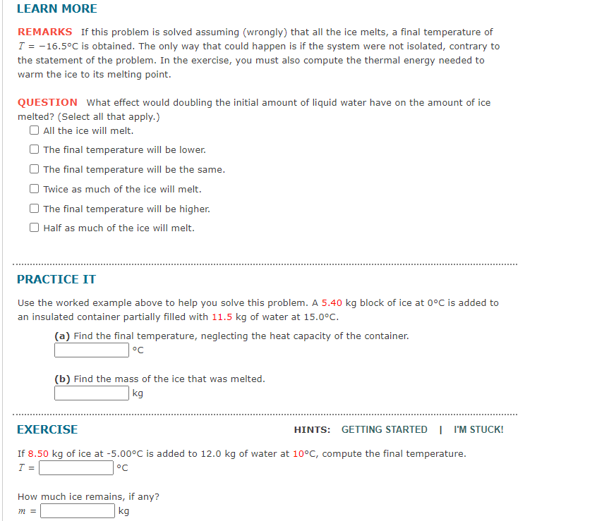 Solved LEARN MORE REMARKS If this problem is solved assuming | Chegg.com
