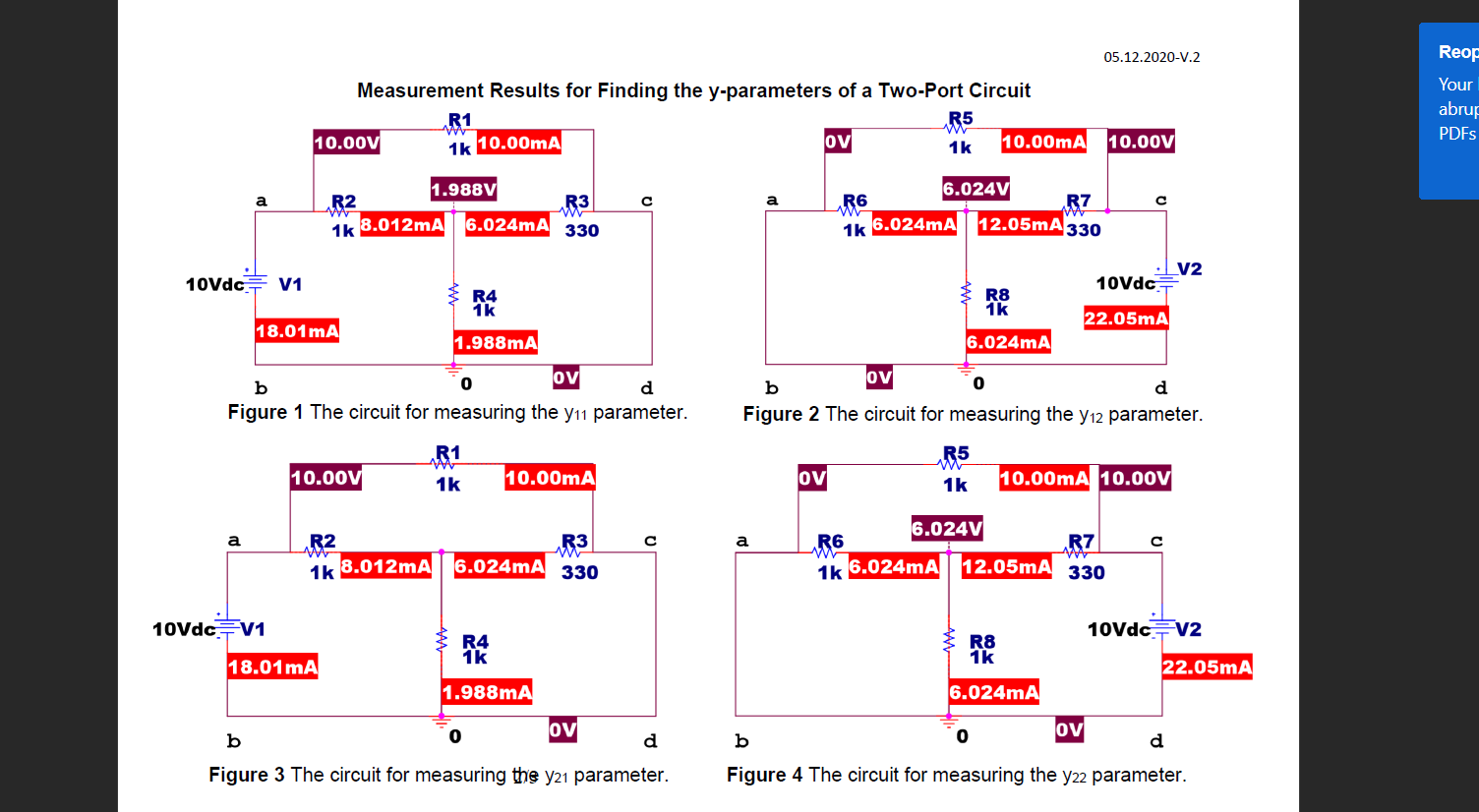 Solved 1. The terminal equations of a two-port circuit in | Chegg.com