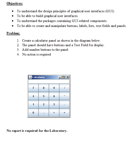 Solved Objectives: - To understand the design principles of | Chegg.com