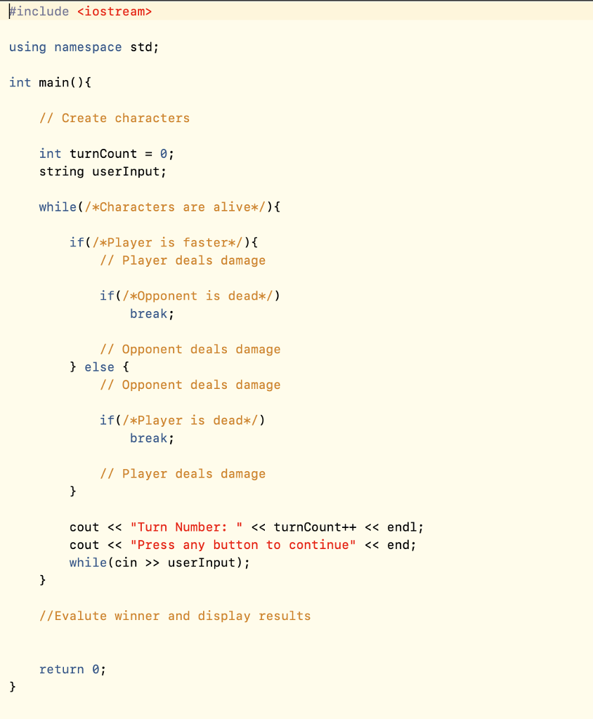 Solved Custom RPG Mechanics . Each turn the characters will | Chegg.com