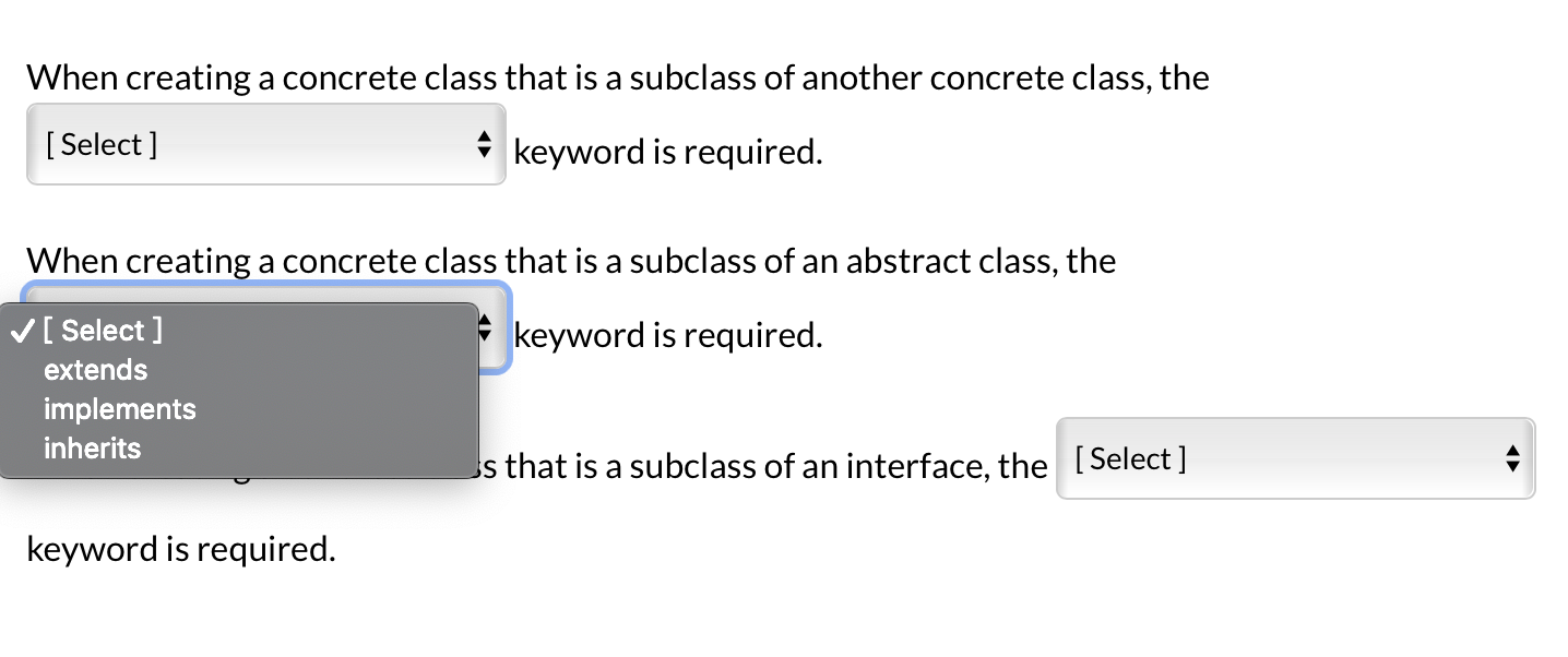 Solved When creating a concrete class that is a subclass of | Chegg.com
