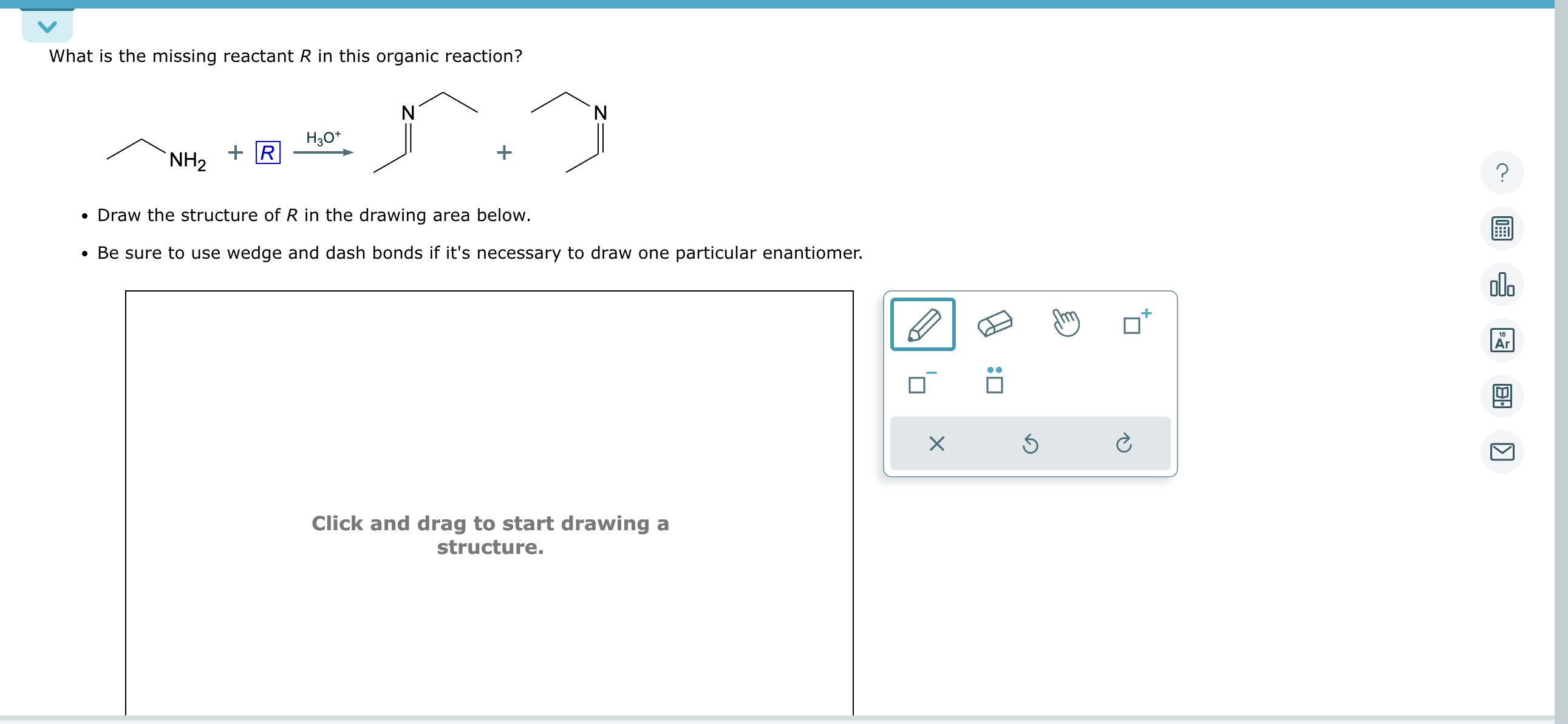 Solved What Is The Missing Reactant R In This Organic