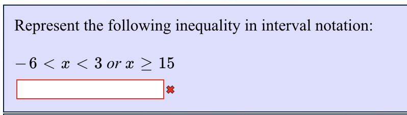 Solved Represent the following inequality in interval | Chegg.com