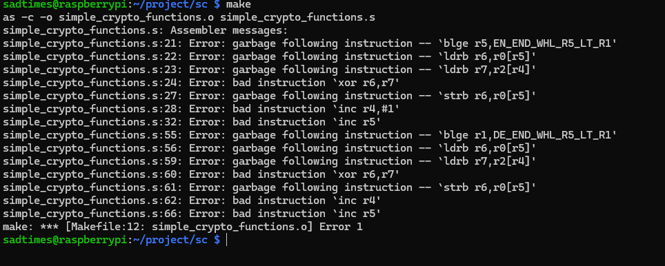 Solved To compile it make sure you are on your raspberry pi | Chegg.com
