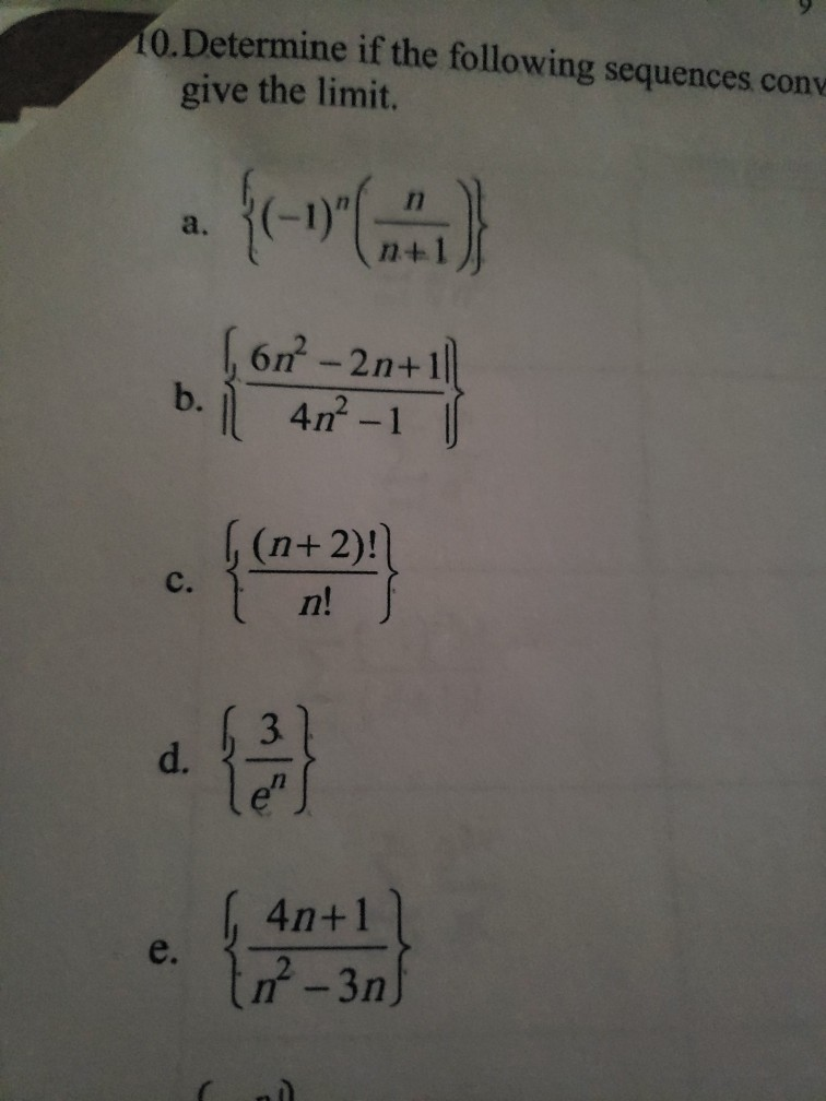 Solved Do the following converge or diverge? if converge | Chegg.com