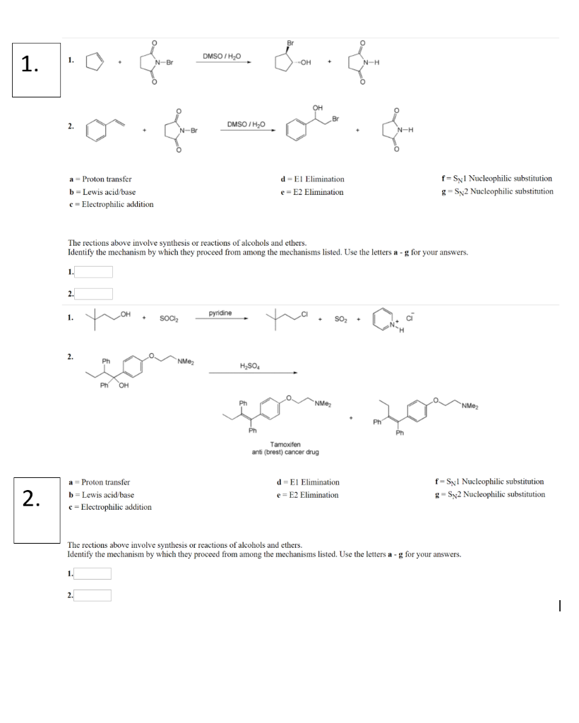 Solved DMSO / H20 1. N-Br OH 2. DMSO / H2O - a Proton | Chegg.com
