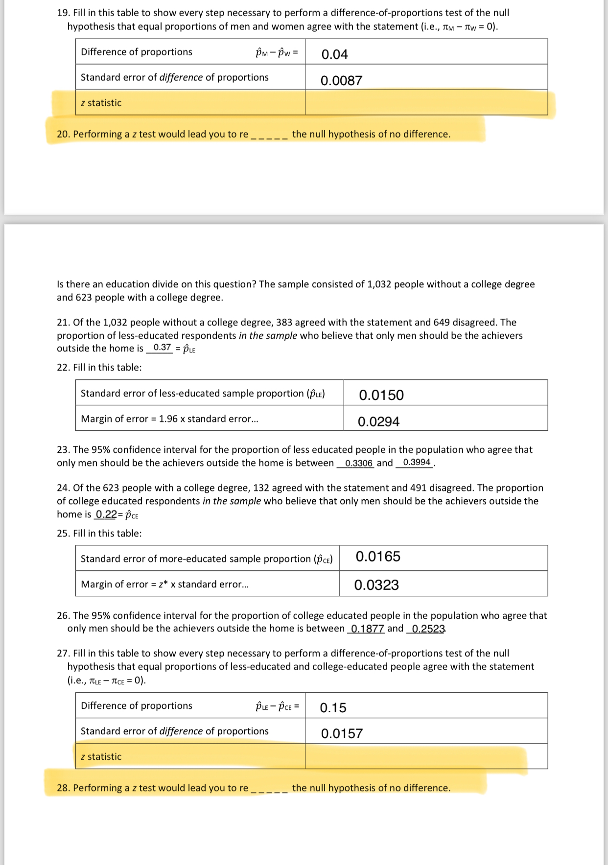 Solved Please help with highlighted parts. Thank you | Chegg.com