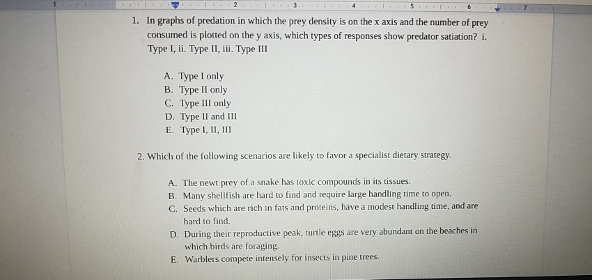 Solved 1 . 2 . 3 . 4 . 5 . 6 1. In graphs of predation in | Chegg.com