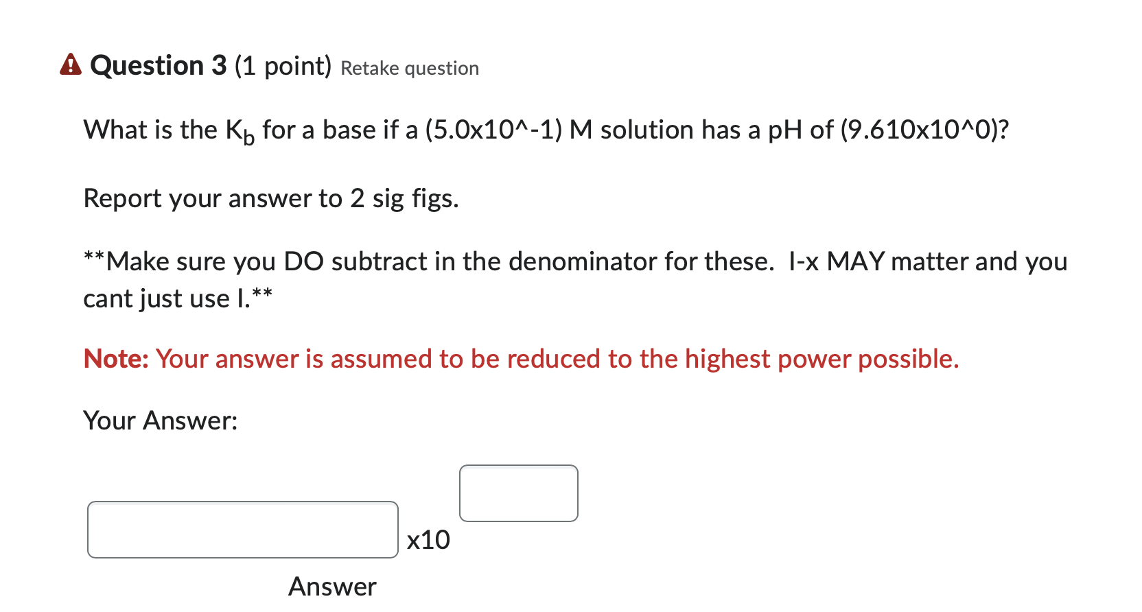 Solved A Question 3 (1 ﻿point) ﻿Retake questionWhat is the | Chegg.com