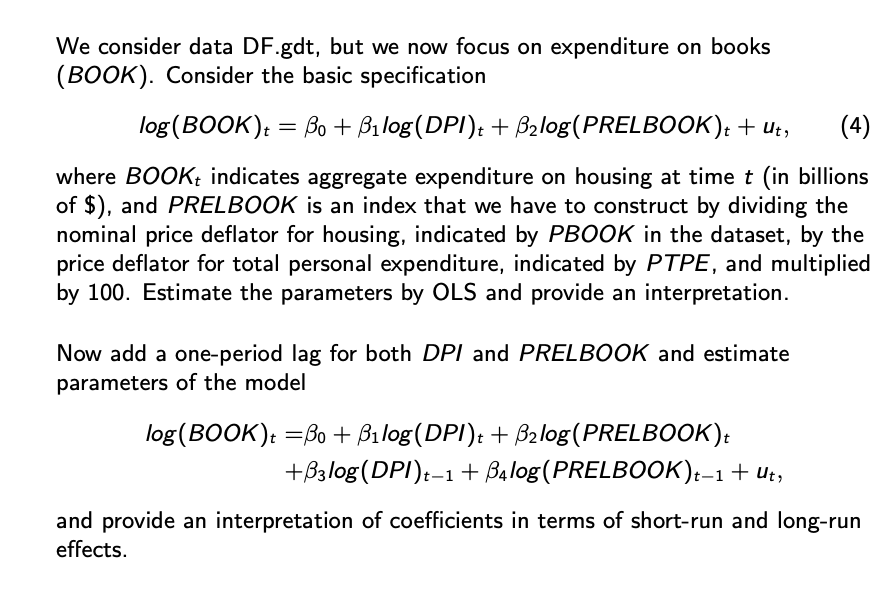 We consider data DF.gdt, but we now focus on | Chegg.com