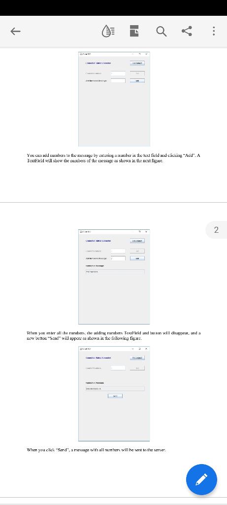 Part 1 Clientserver Application Using Tcp Tmplement 