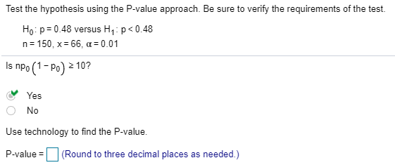 Solved Test the hypothesis using the P-value approach - | Chegg.com