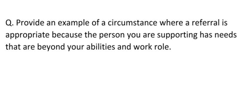 Solved Q. Provide an example of a circumstance where a | Chegg.com
