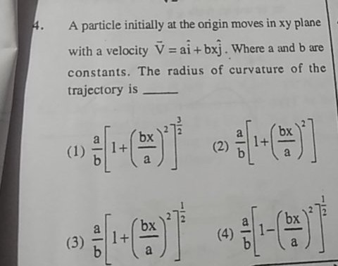 Solved A particle initially at the origin moves in xy plane | Chegg.com