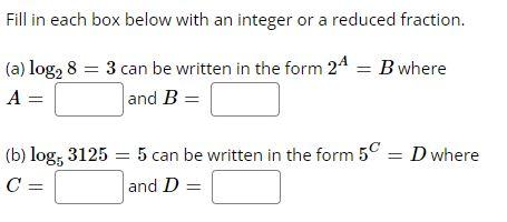 Solved Fill in each box below with an integer or a reduced | Chegg.com