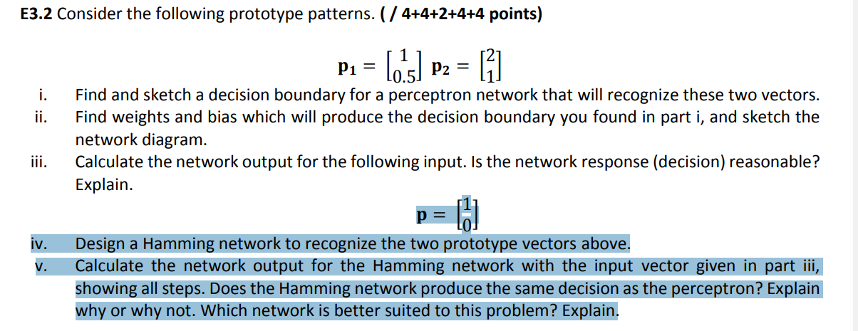 Solved E3.2 Consider the following prototype patterns. ( / | Chegg.com
