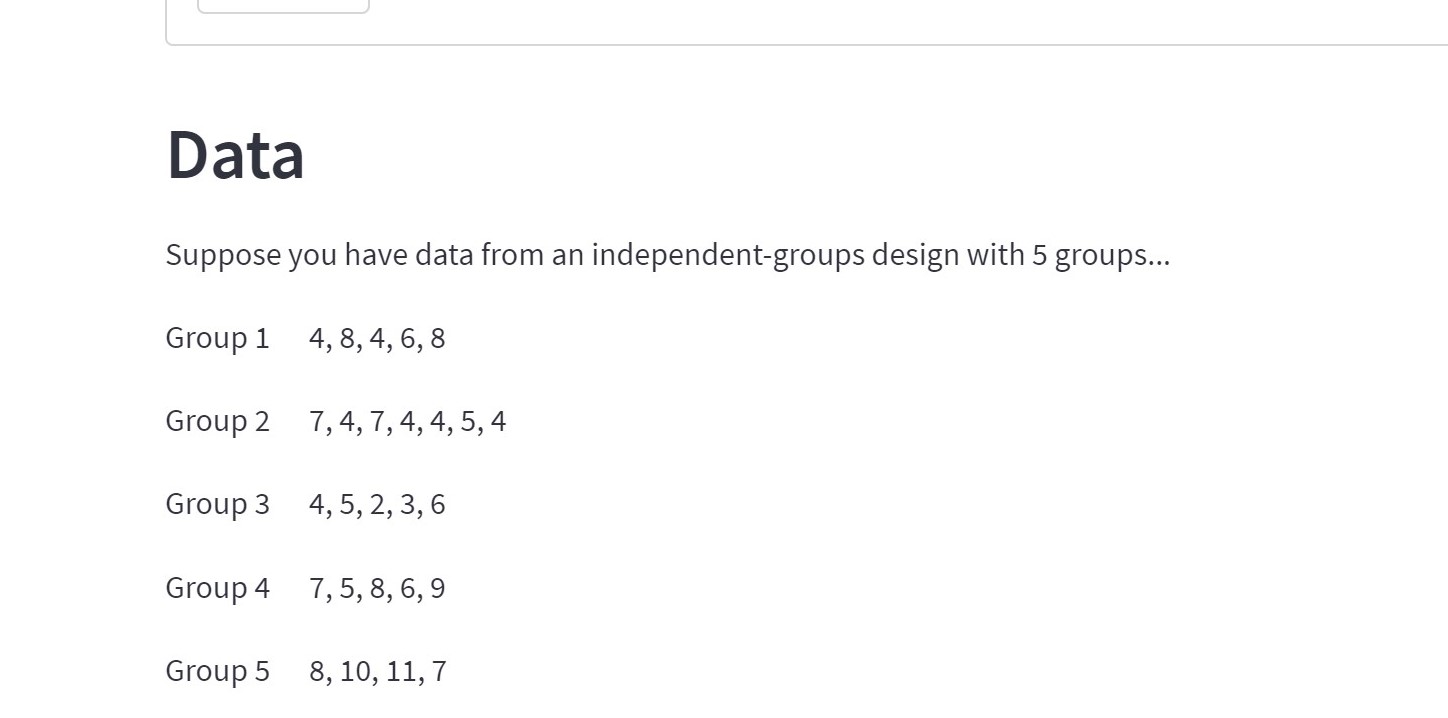 Solved Suppose you have data from an independent-groups | Chegg.com