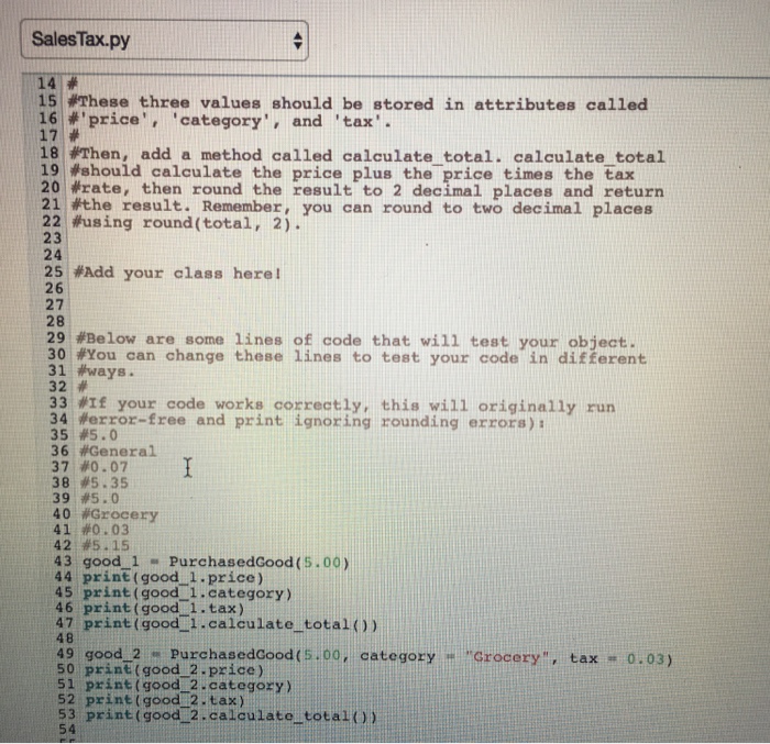 Solved SalesTax.py 1 1n many areas, different goods are | Chegg.com