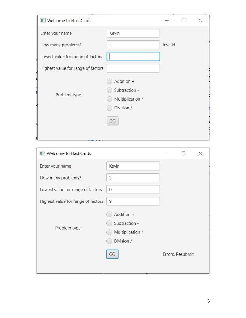 Project: FlashCards GUI Project Overview Develop | Chegg.com
