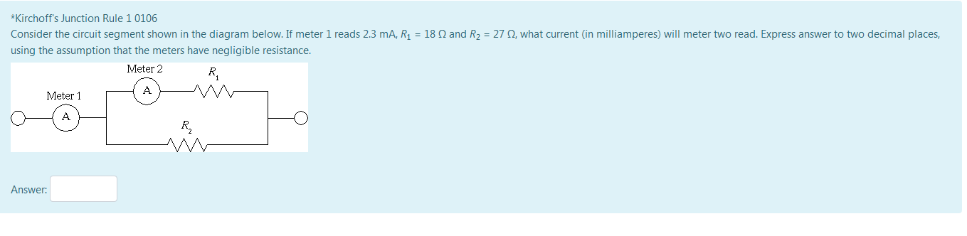 Solved Calculate the current in mA in this circuit that | Chegg.com