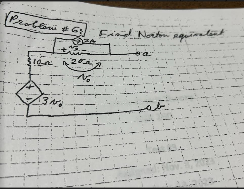 Solved Problem 6 ﻿Find Noiton equivalent | Chegg.com