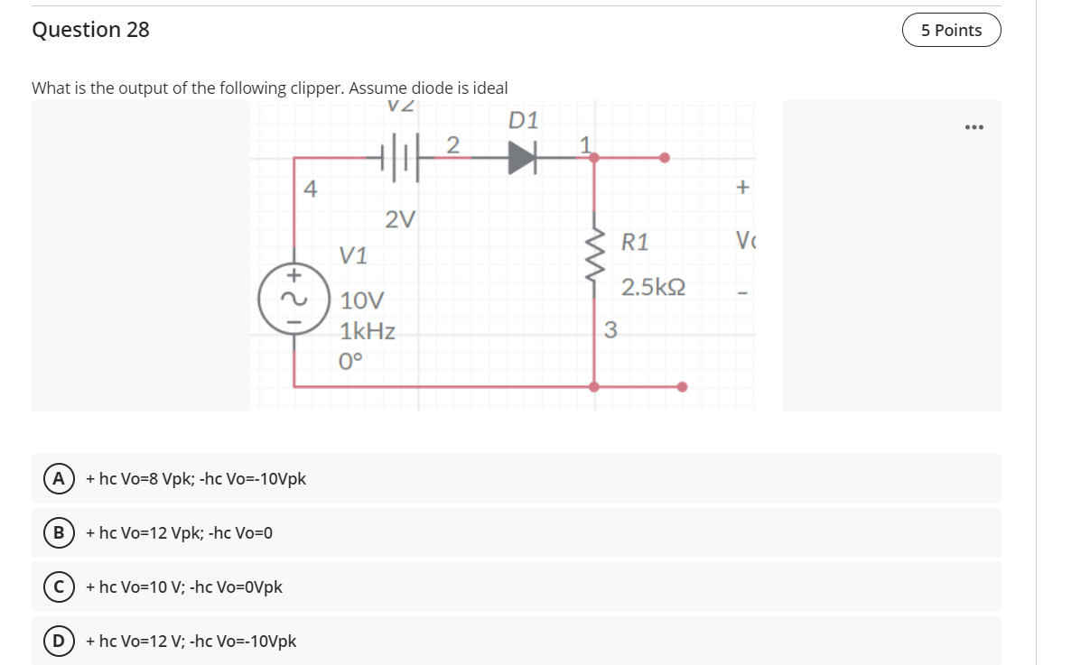 Solved Question 28 5 Points What is the output of the | Chegg.com