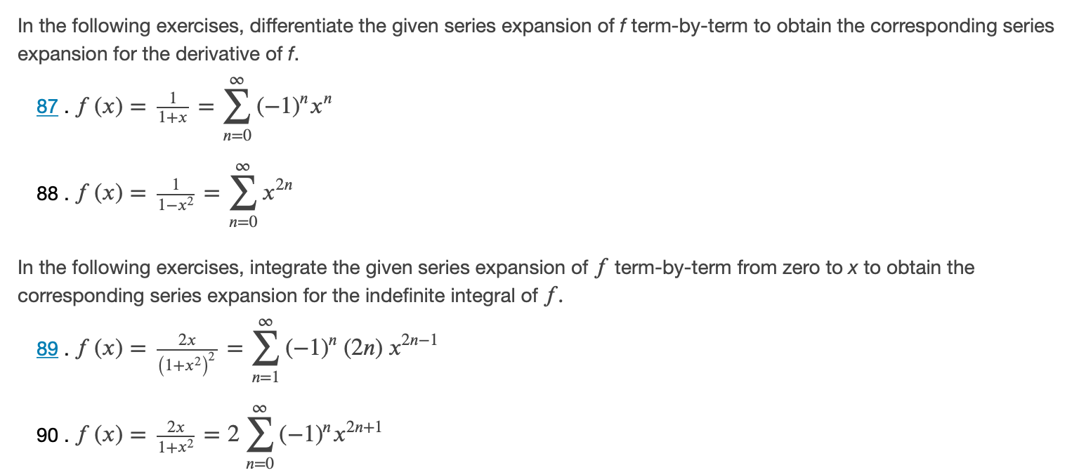 Solved In the following exercises, differentiate the given | Chegg.com