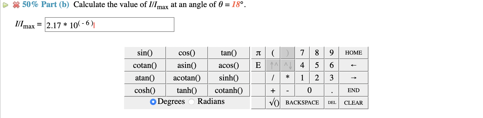 Solved Light of wavelength λ = 570 nm passes through a | Chegg.com