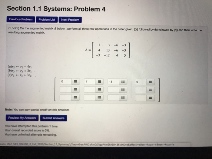 Solved Section 1 1 Systems Problem 4 Previous Problem