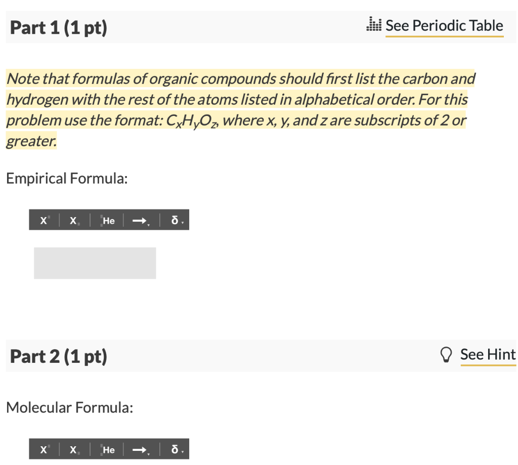 Solved A compound containing only C,H, and O, was extracted | Chegg.com