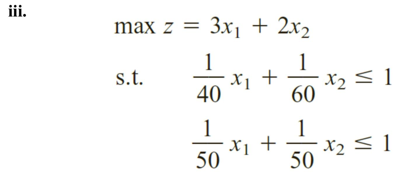 Solved Q1. Solve the following LPs using the graphical | Chegg.com