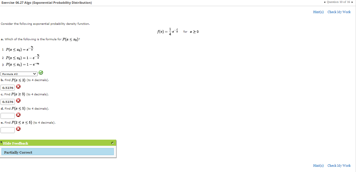 Solved Exercise 06.27 Algo (Exponential Probability | Chegg.com Solved Exercise 06.27 Algo (Exponential Probability | Chegg.com