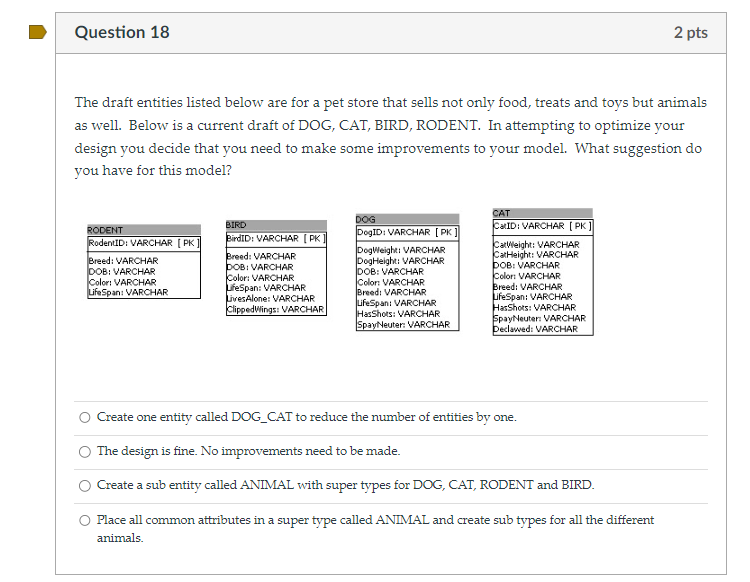 Solved The BOOK entity listed below describes different | Chegg.com