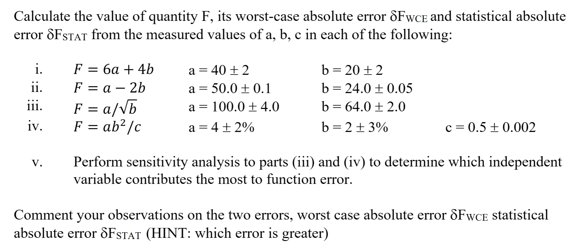 Calculate the value of quantity F, its worst-case | Chegg.com