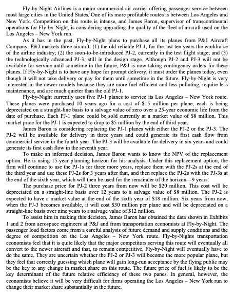 Solved Fly-by-Night Airlines is a major commercial air | Chegg.com