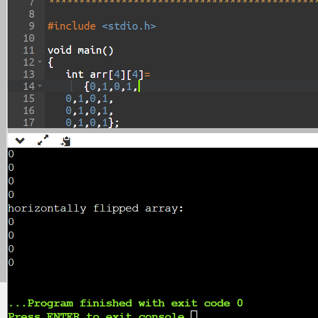 Solved here is my code and i can not show my array and I do | Chegg.com