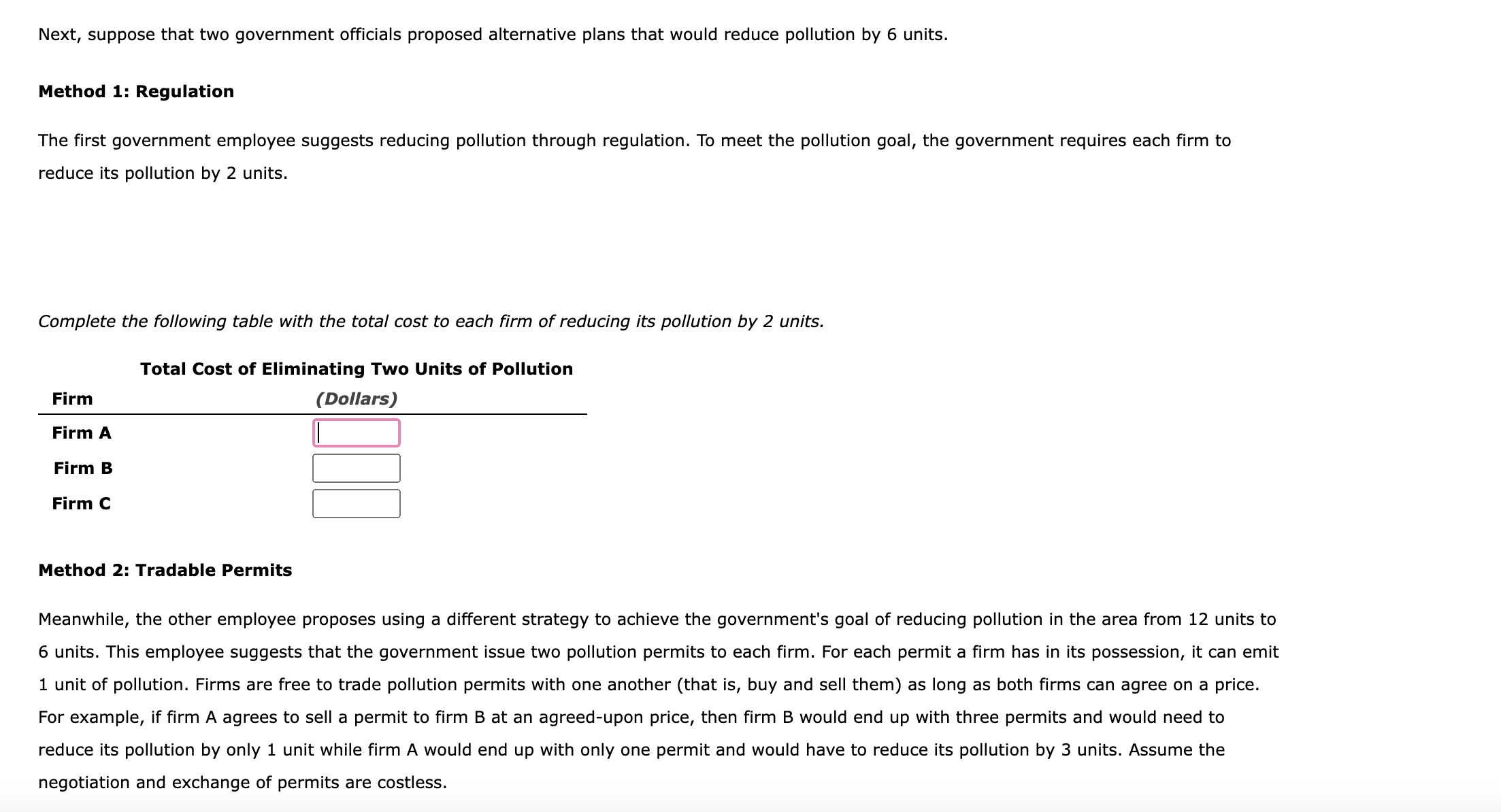 Solved 5. Correcting for negative externalities - Regulation | Chegg.com