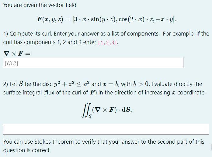 Solved You are given the vector | Chegg.com