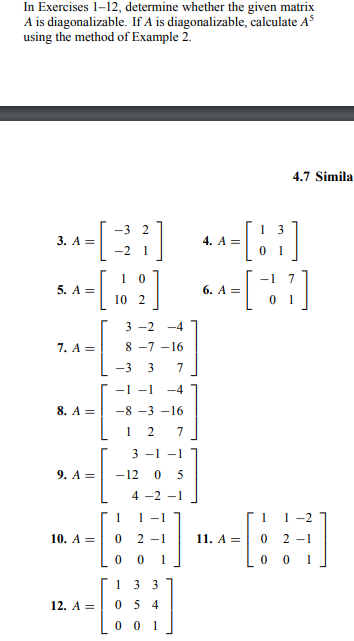 Solved Use the result of Example 1 to calculate A10, where | Chegg.com
