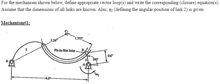 Solved For the mechanism shown below, define appropriate | Chegg.com