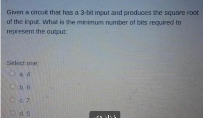 Solved Given A Circuit That Has A 3 Bit Input And Produces 