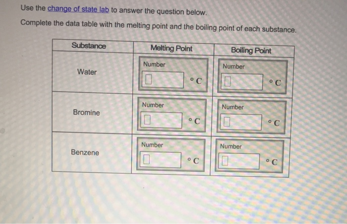 Solved Use the change of state lab to answer the question | Chegg.com