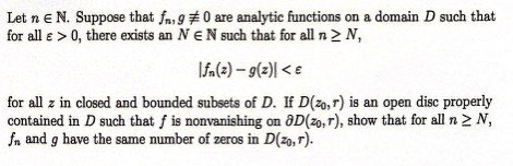 Solved Let n∈N. Suppose that fn,g ≡0 are analytic functions | Chegg.com