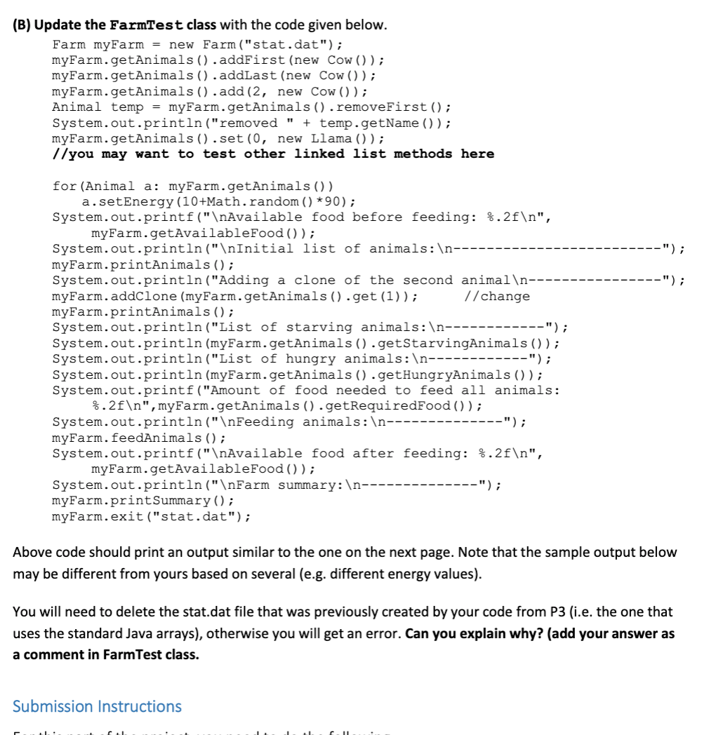 Solved In this part, you will create a custom linked list, | Chegg.com